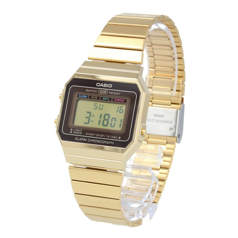 [New]CASIO Casio A700WG-9A digital unisex standard Gold - BE FORWARD Store