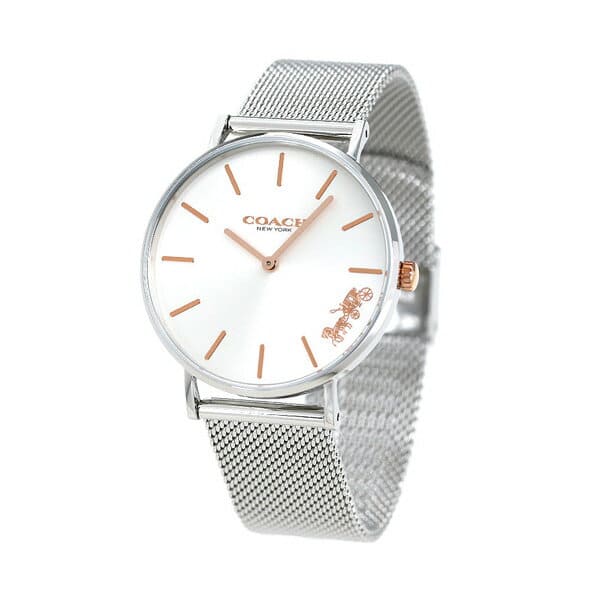 [New]Coach COACH clock Ladies 36mm mesh belt 14503124 Perry Silver - BE ...