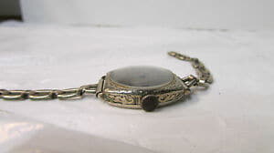 [New]vintage Ladies k white gold case vintage hallmark 15 jewels ladies ...