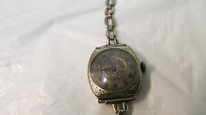 [New]vintage Ladies k white gold case vintage hallmark 15 jewels ladies ...