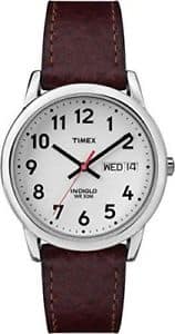 [New]mens leader timex t20041, mens easy reader brown leather watch ...