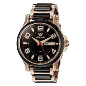 [New]reactor womens 69101 crystal analog display quartz two tone watch ...