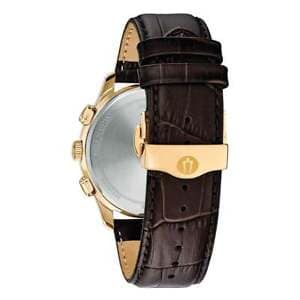 [New]bulova 97b169 mens classic chrono brown leather strap watch - BE ...