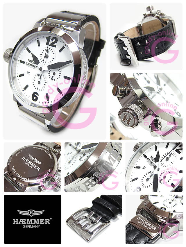 [New]Haemmer (henmer) DHC-11 ERGO Chronograph 45mm over size - BE ...
