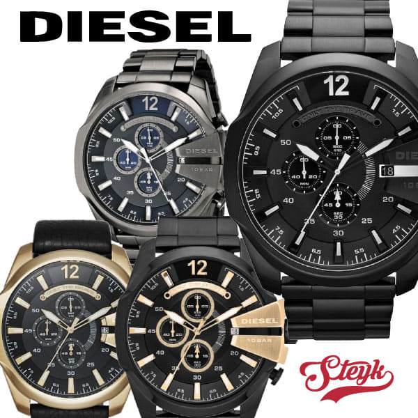 [New]Diesel clock DIESEL mens mega chief MEGA CHIEF Chronograph - BE ...