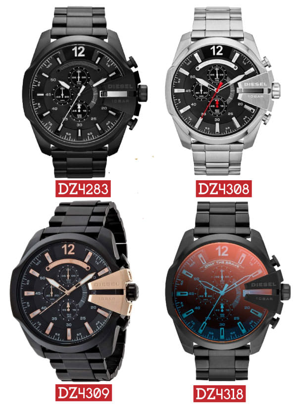 [New]Diesel clock DIESEL mens mega chief MEGA CHIEF Chronograph - BE ...