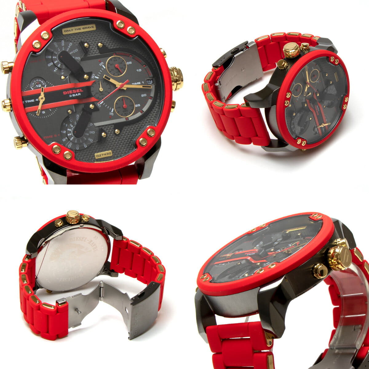 [New]mens Mr. Daddy MR DADDY 2.0 kuronogurareddo DZ7430 clock dual time ...