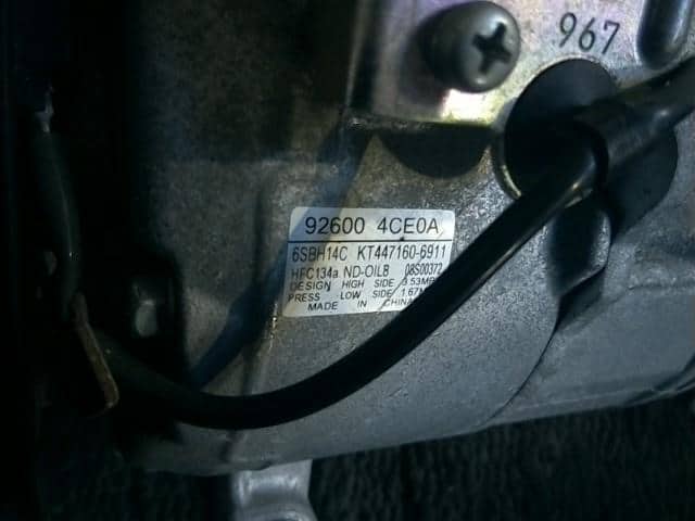 [Used]A/C Compressor NISSAN X-Trail 2015 DBA-T32 926004CE0A - BE ...