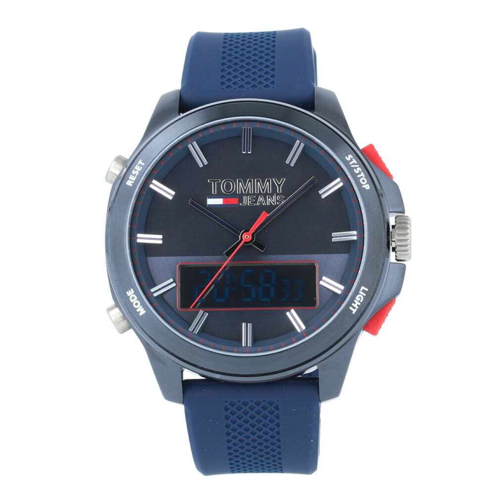 [New]TOMMY HILFIGER tomihirufiga 1791761 mens analog digital rubber ...