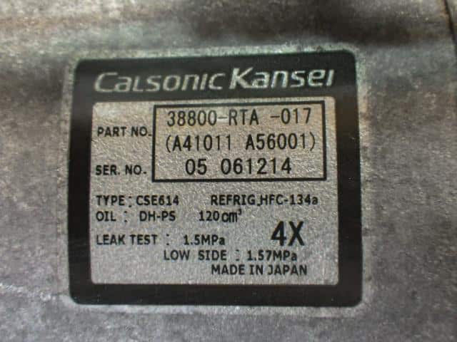 [Used]Step Wagon RG1 A/C Compressor 38810RTA007 - BE FORWARD Auto Parts