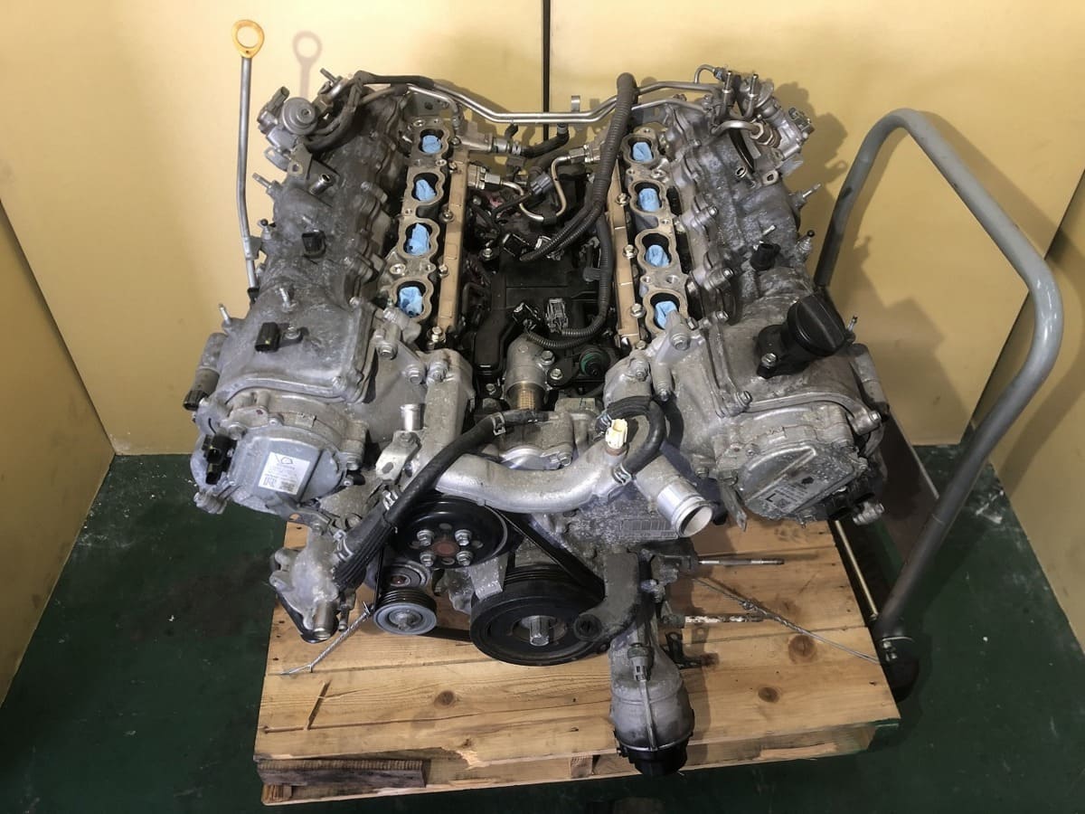 [Used]27 Lexus LS600hL Engine 2UR 2006247 UVF46 271677km silver 1F2 ...