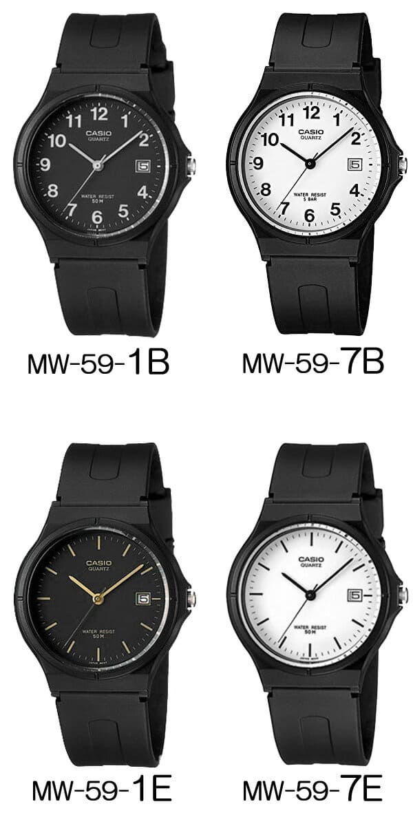 [New]CASIO MW-59-1B MW-59-7B MW-59-1E MW-59-7E STANDARD QUARTZ Casio ...