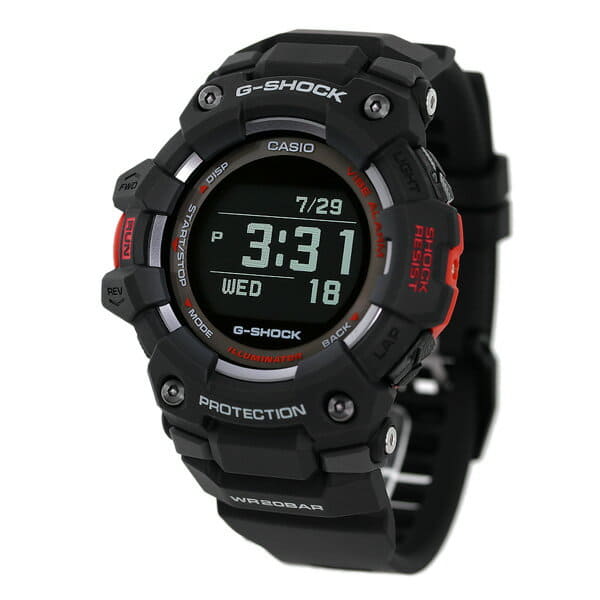 [New]G-SHOCK mens G-SQUAD GBD-100-1DR CASIO Casio clock Bluetooth oar ...