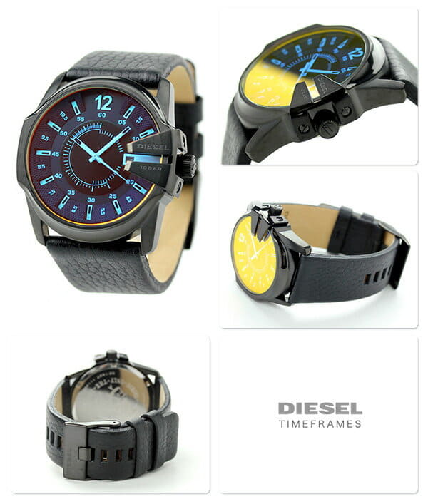 [New]up to 27 times DZ1657 diesel master chief mens DIESEL quartz Black ...