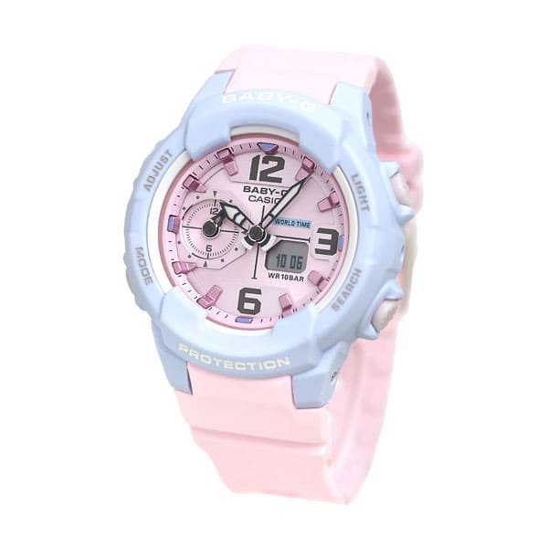 [New]Baby-G Ladies BGA-230 dual time BGA-230PC-2BDR Casio baby G light ...