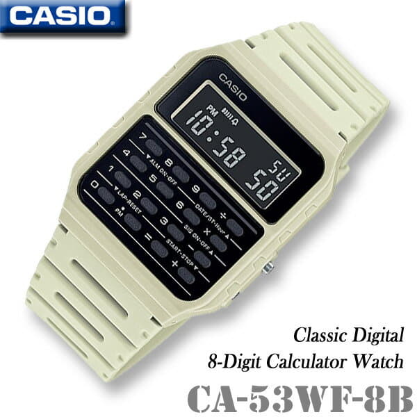 [New]* * with CASIO CA-53WF-8B CALCULATOR Vintage Mannish Color Casio ...