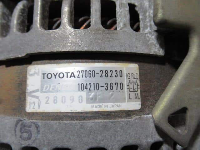 [Used]Ipsum ACM21W alternator 2706028230 - BE FORWARD Auto Parts