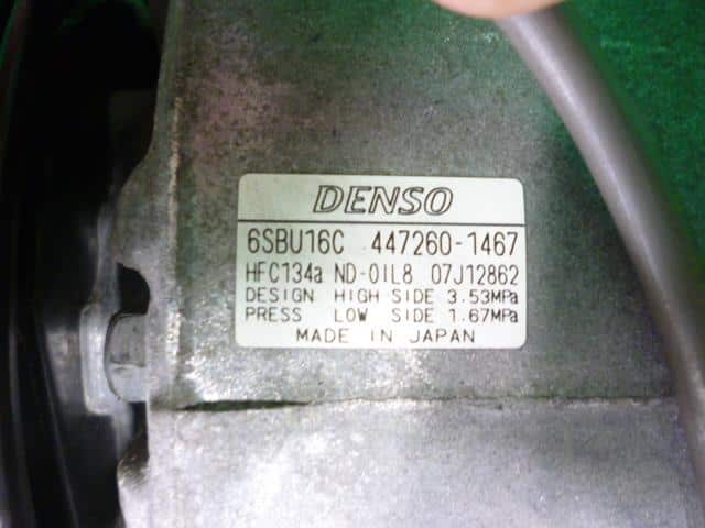 [Used]A/C Compressor TOYOTA Lexus is 2007 DBA-GSE21 883203A300 - BE ...
