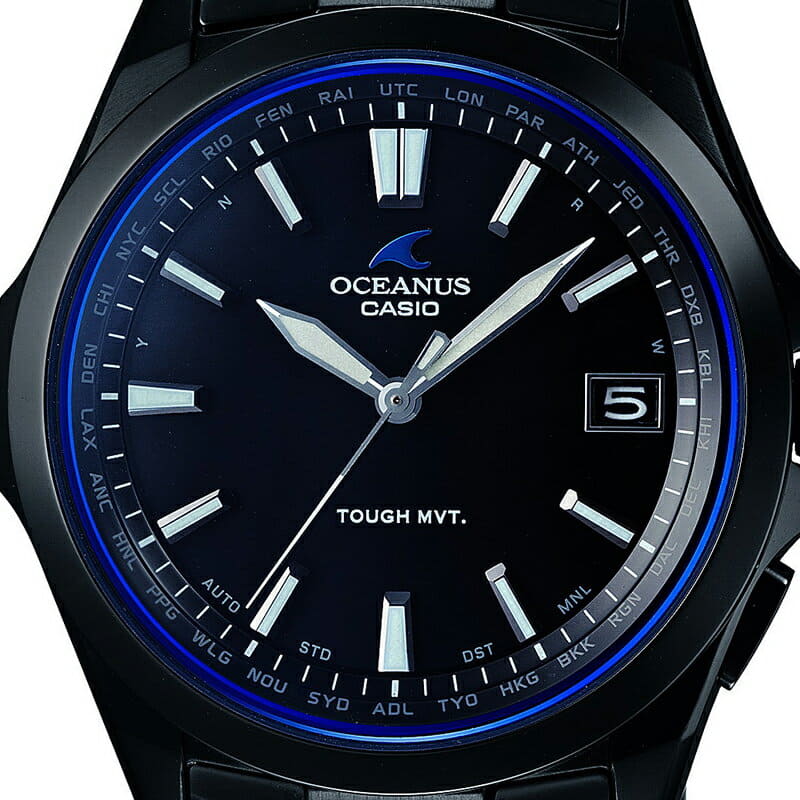 [New]OCEANUS model OCW-S100B-1AJF mens Electric wave solar titanium ...