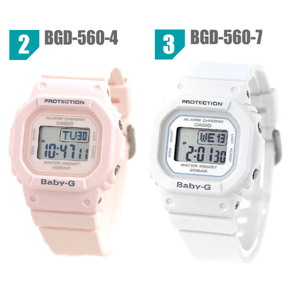 [New]Baby-G Ladies digital BGD-560 square SQUARE CASIO Casio baby G ...