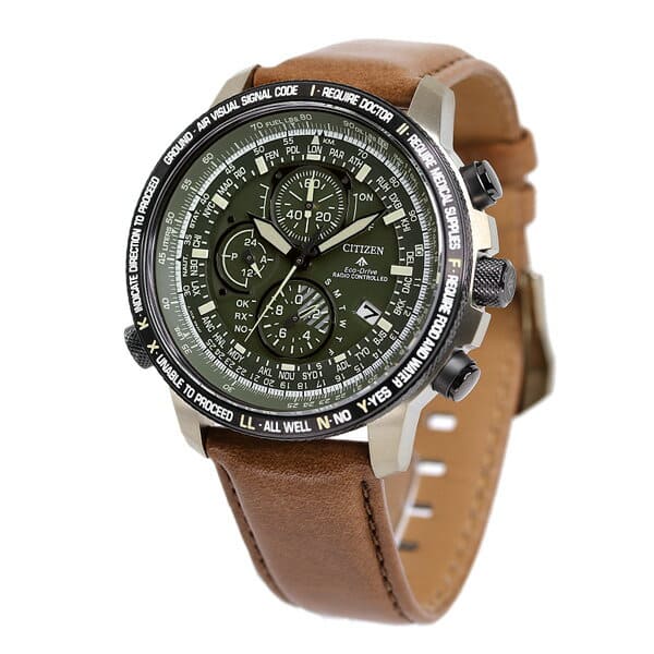 [New]up to 37 times CITIZEN pro master Eco Drive electric wave aviation ...