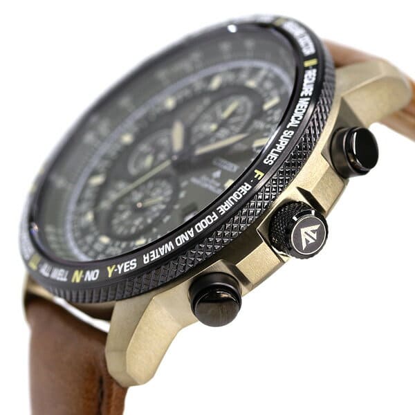 [New]up to 37 times CITIZEN pro master Eco Drive electric wave aviation ...