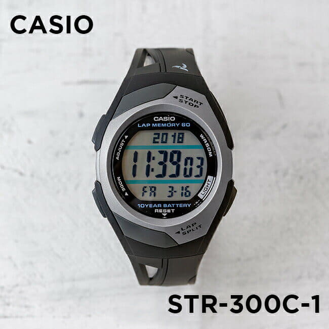[New]CASIO Casio fizz digital STR-300C-1 mens Ladies Black black gray ...