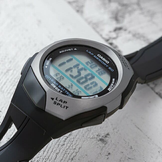 [New]CASIO Casio fizz digital STR-300C-1 mens Ladies Black black gray ...