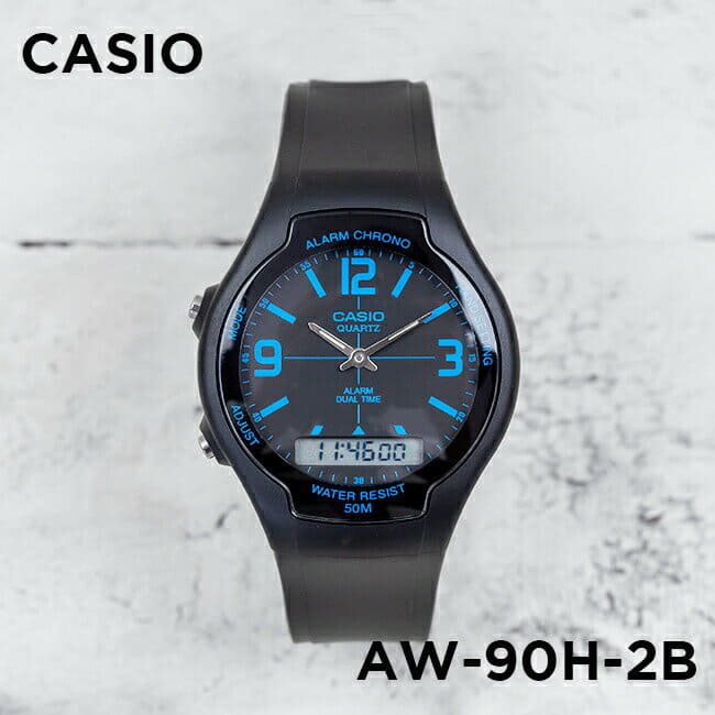 [New]Japanese non-release CASIO Casio standard AW-90H-2B mens Ladies ...