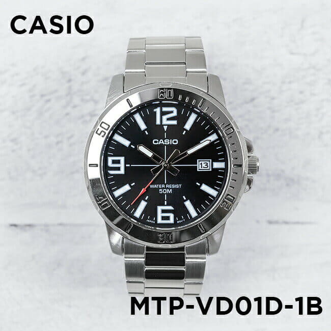 [New]Japanese non-release CASIO Casio standard mens MTP-VD01D-1B analog ...