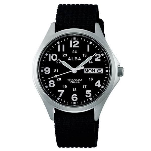[New]SEIKO SEIKO clock Aruba ALBA mens Black AQPJ404 [ new work ...