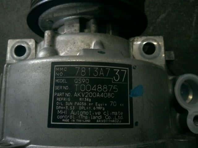 [Used]A/C Compressor MITSUBISHI Delica D5 2015 DBA-CV2W 7813A969 - BE ...
