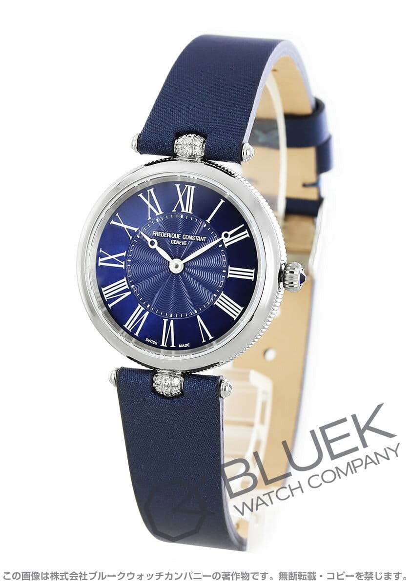 [New]Frederick constant art deco diamond satin leather Ladies ...