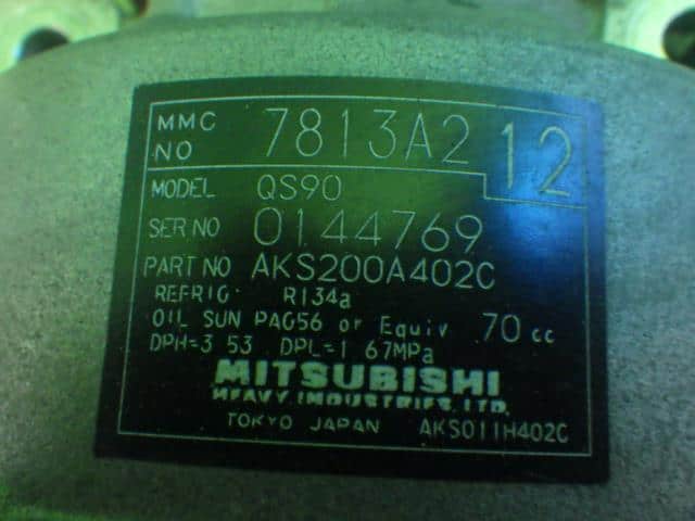 [Used]A/C Compressor MITSUBISHI RVR 2010 DBA-GA3W 7813A401 - BE FORWARD ...