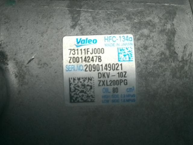 [Used]A/C Compressor SUBARU Impreza 2011 DBA-GJ7 73111FJ000 - BE ...