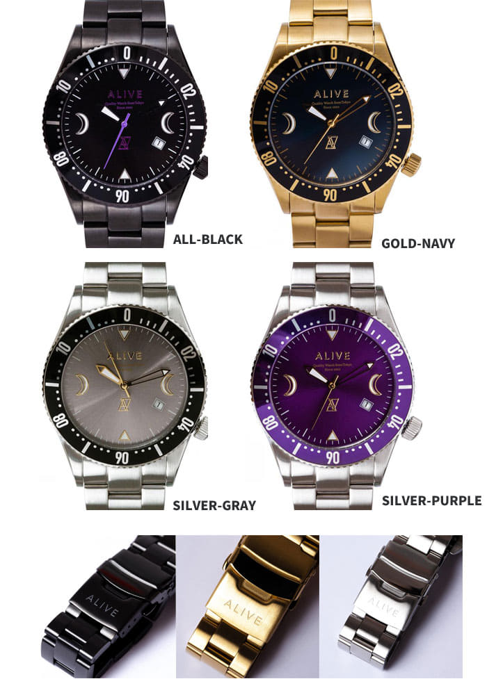 [New]Alive clock ARA Eve GRAVITY self-winding watch clock GOLD SILVER ...