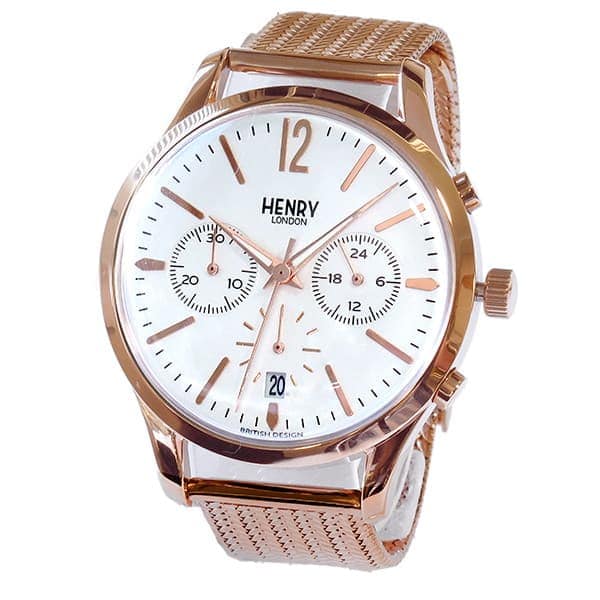 [New]Henry London HENRY LONDON mens Ladies unisex Chronograph white ...