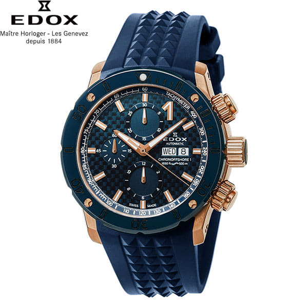 [New]with strap edokkusu [EDOX] Kurono offshore 1 [CHRONOFFSHORE-1 ...