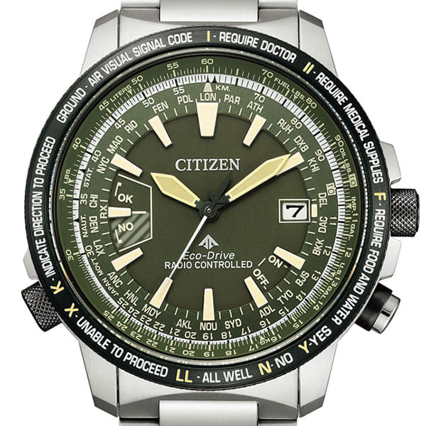 [New]CITIZEN pro master [Citizen PROMASTER] Eco Drive radio time signal ...