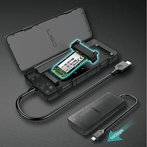 [New]ineo M.2 NGFF USB3.2 GEN2 Type C SATA SSD attaching externally ...