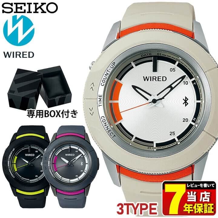 [New]SEIKO SEIKO WIRED wired WW tsudabu TYPE04 mens clock quartz black Black white white gray ...