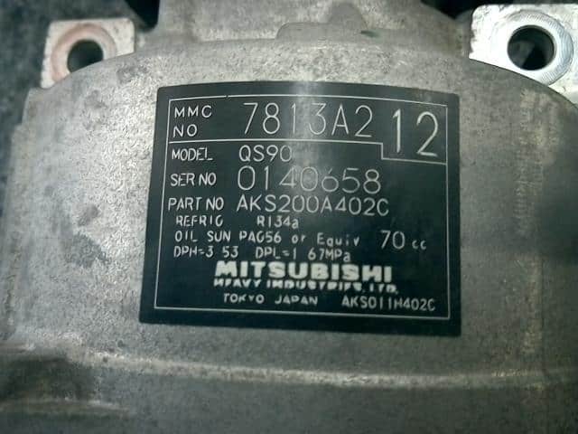 [Used]A/C Compressor MITSUBISHI RVR 2010 DBA-GA3W 7813A835 - BE FORWARD ...