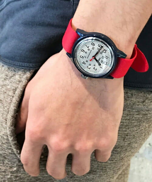 [New]Timex TIMEX TW2U84300 mens Ladies original camper quartz ivory red ...