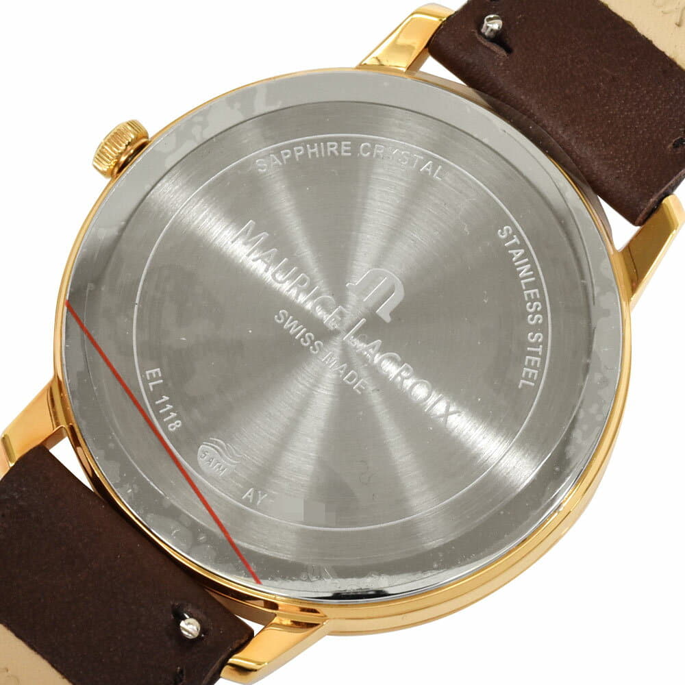 [New]Morris Lacroix , , EL1118-PVP01-112-41 Eli loss white quartz mens ...