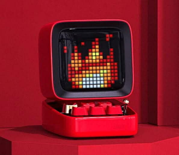 [New]Japan color with the DIVOOM DITOO RED red red D boom D toe ...