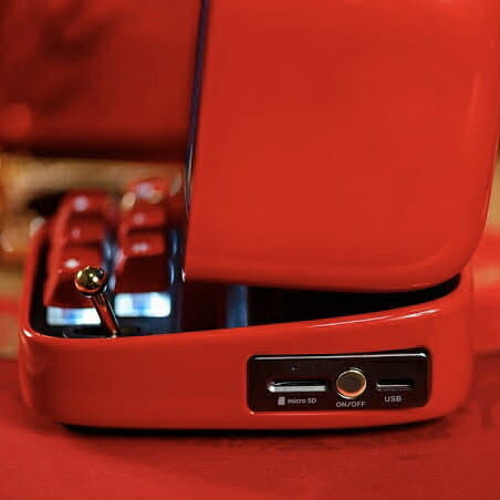 [New]Japan color with the DIVOOM DITOO RED red red D boom D toe ...