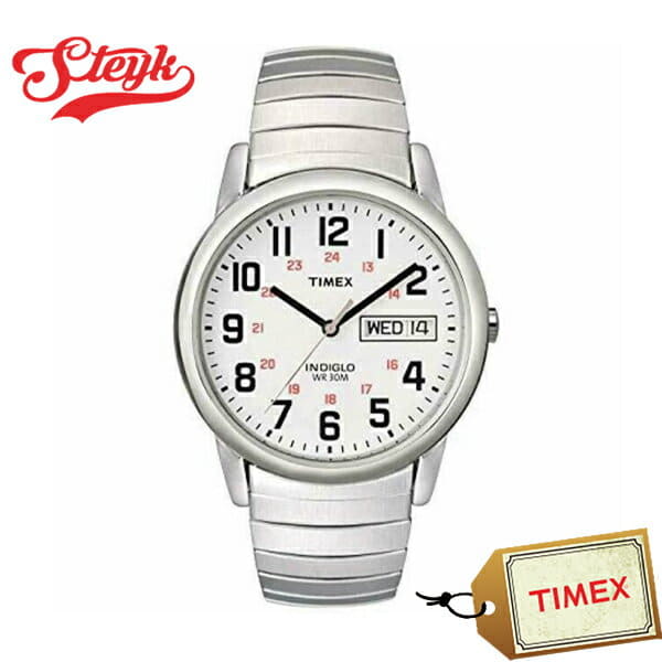 [New]TIMEX T2N091 Timex analog Easy Reader mens silver-white - BE ...