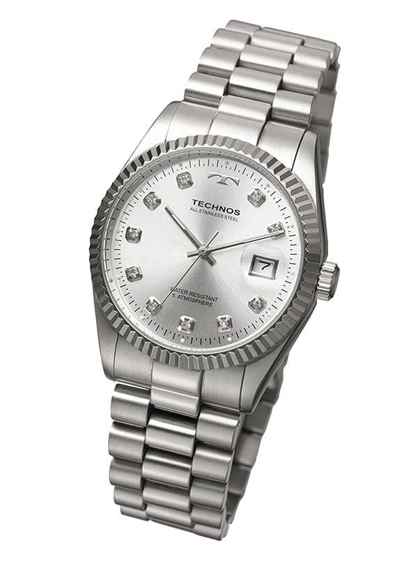 [New]\ , TECHNOS round date [ mens quartz combination Gold for the ...