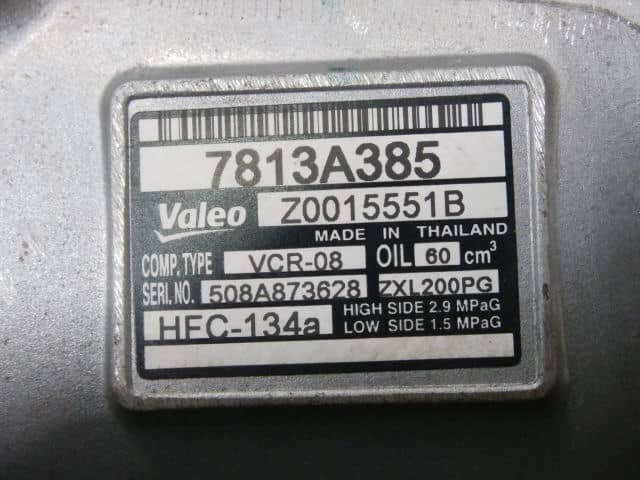 [Used]A/C Compressor MITSUBISHI Mirage 2015 7813A385 - BE FORWARD Auto ...