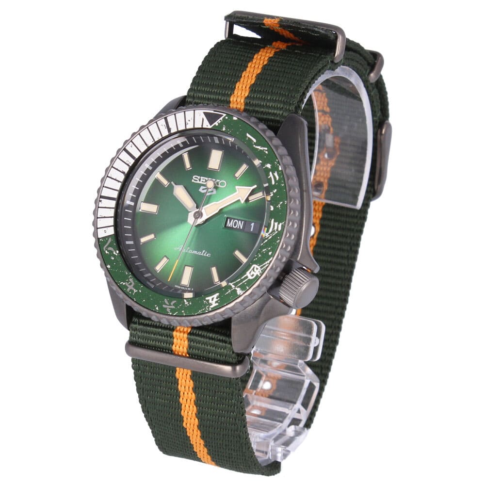 [New]SEIKO5 SPORTS SEIKO five NARUTO BORUTO lock Lee clock mens ...